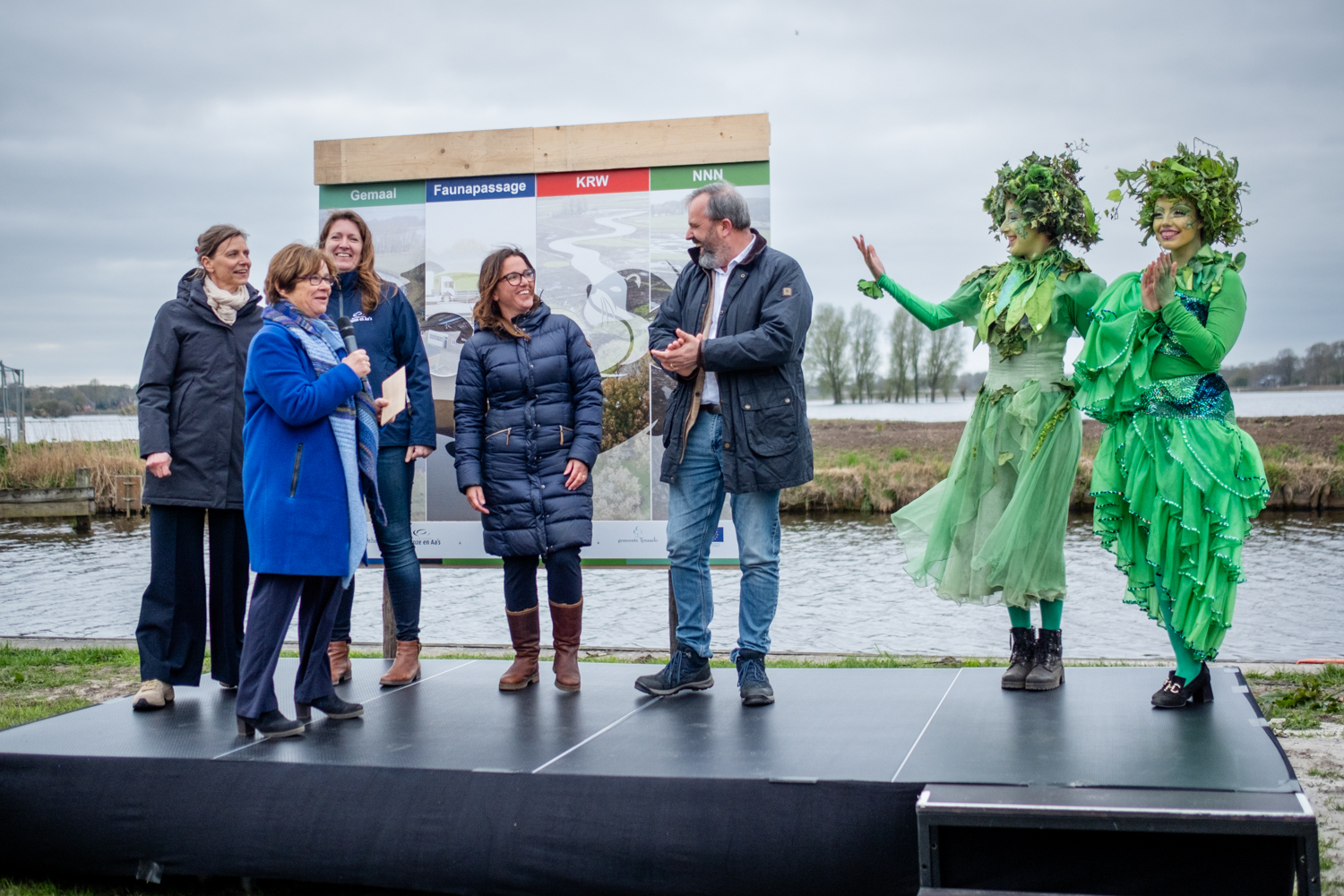 Doorstroommoeras Noordma onder grote belangstelling feestelijk geopend - Hunze - provincie Drenthe